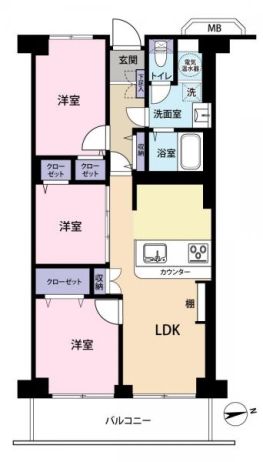 保谷ハイライズ 2階3LDK｜西東京市の中古マンション購入【OAK35892】｜大京穴吹不動産